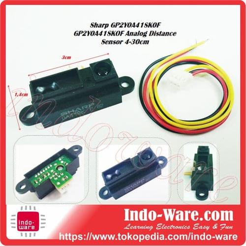 Jual Sharp GP2Y0A41SK0F GP2Y0A41SKOF Analog Distance Sensor 4-30cm ...
