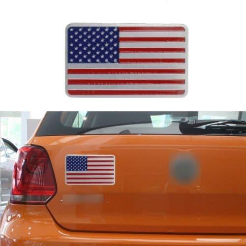 Jual USA Flag (A) Aluminum Emblem Badge Sticker Car Decor - Jakarta ...