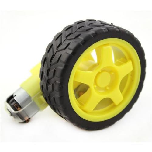 Jual motor dc gearbox + ban motor kuning arduino - Kab. Karawang ...