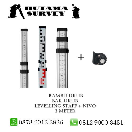 Jual RAMBU UKUR 3 M / BAK UKUR 3 M / MISTAR UKUR 3 M / Levelling Stave ...