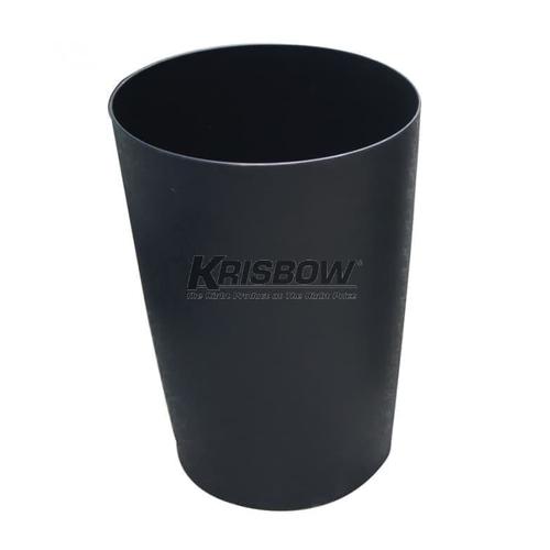 Jual TEMPAT SAMPAH DUSTBIN ROUND FIRE RESISTANT 7 5L BLACK KRISBOW ...