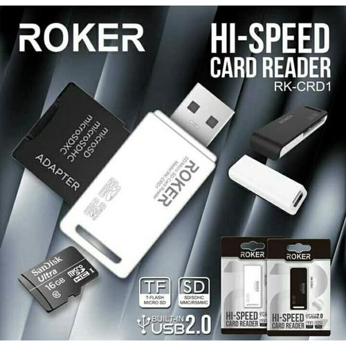 Jual Original Roker Highspeed Card Reader - Hitam - Jakarta Barat - HNI ...