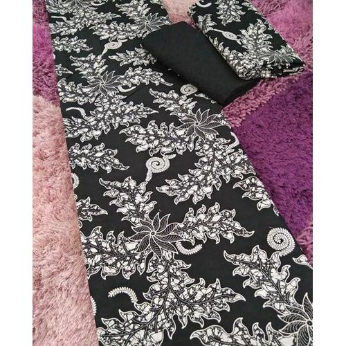 Jual Kain Batik Monochrome 02 / Kain Batik Hitam Putih Satuan Tanpa ...