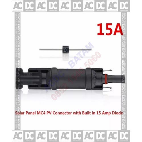 Jual MC4 Connector with built in diode 15A 1000V untuk Solar Panel PV ...