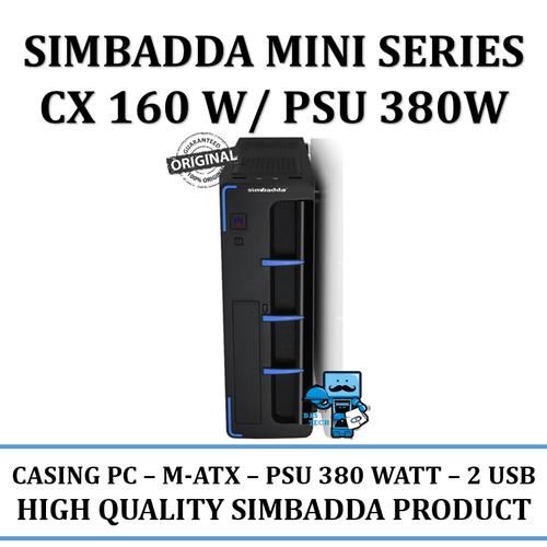Promo Casing PC Simbadda Mini Series CX 160 - PS 380 W / 2 USB Cicil 0% ...
