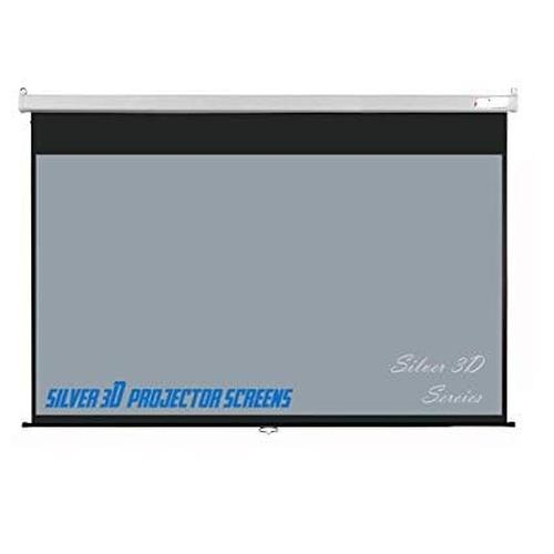 Jual Layar Proyektor Motorized 120 Inci 3D Silver Brand Simple Screen ...