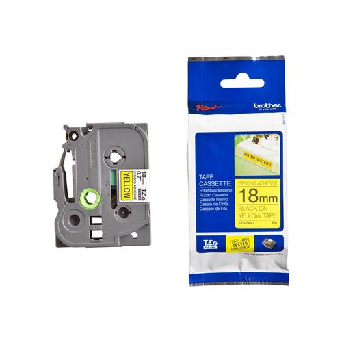 Jual Brother Label Tape TZe-S641 18mm Black on Yellow - Jakarta Pusat ...