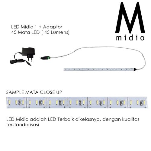Jual Lampu Studio LED Midio 1 – Strip LED + Adaptor Khusus Studio Mini ...