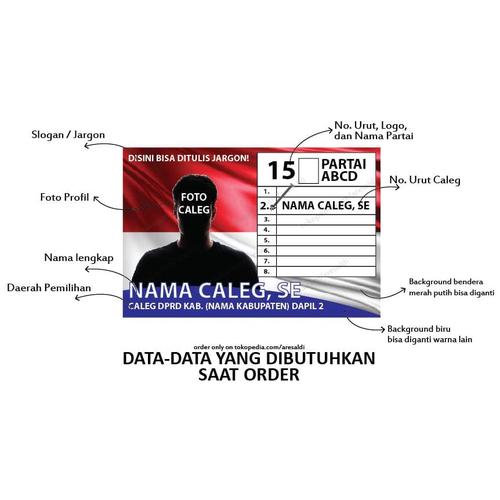 Jual stiker PARTAI POLITIK CALEG PEMILU 2019 sticker KOTA KABUPATEN ...