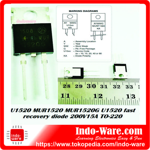 Jual U1520 MUR1520 MUR1520G U1520 fast recovery diode 200V15A TO-220 ...
