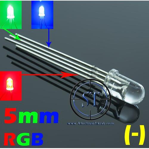 Jual Anoda Led RGB 4Pin Putih = Putih 5mm ( Anode ) Lampu Led 4 Kaki ...