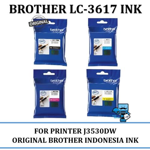 Jual Brother Ink Cartridge LC-3617 BK/C/M/Y for MFC-J3530DW - LC3617 ...
