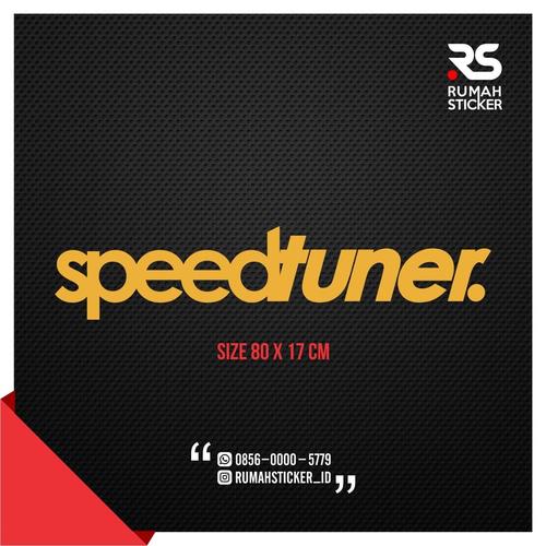 Jual Sticker Stiker Cutting Racing SPEEDTUNER SPEED TUNER Gold Edition ...