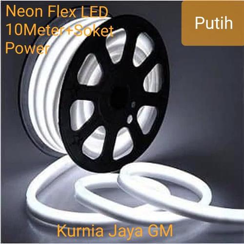 Jual Lampu LED Selang Neon Flex / Selang Susu 10 meter - Putih ...