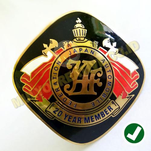Jual Emblem Grill JAF Japan Automobile Federation Warna Hitam 20 Year - Kab. Banyumas ...