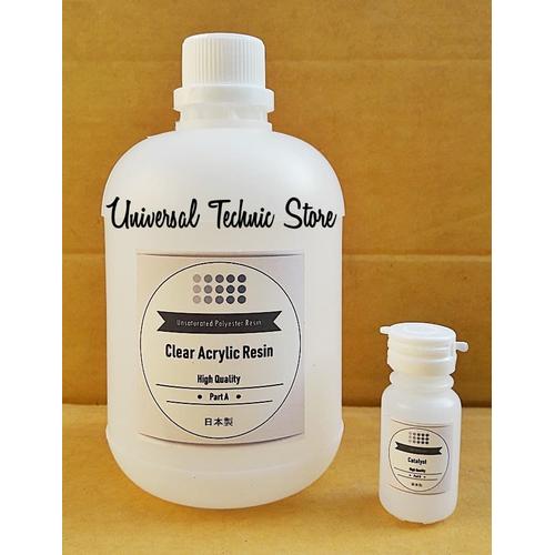Jual Paket Acrylic Resin Rekal Super Bening Import USA 1kg + Hardener ...
