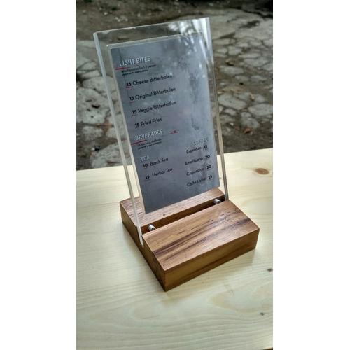 Jual Table Menu Kayu - Kota Bandung - kayunikan | Tokopedia