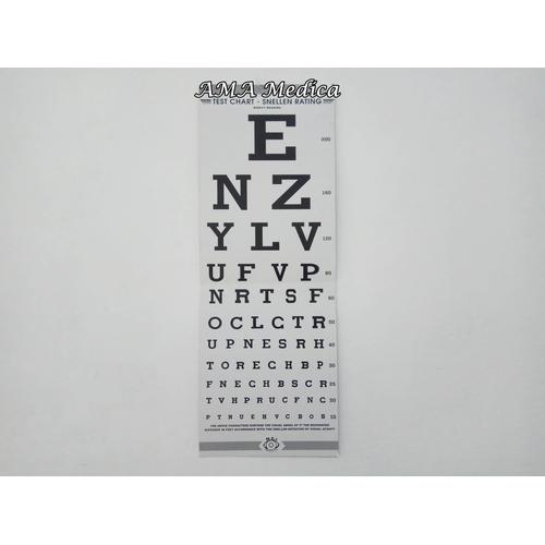 Jual Snelen Cat Snellen's Chart Alat Test Visus Penglihatan Kesehatan ...
