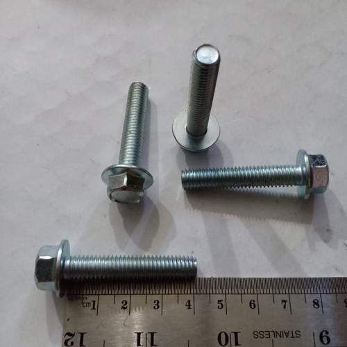 Jual Baut topi 12 8x40 putih flange bolt - Jakarta Utara - Son baut ...