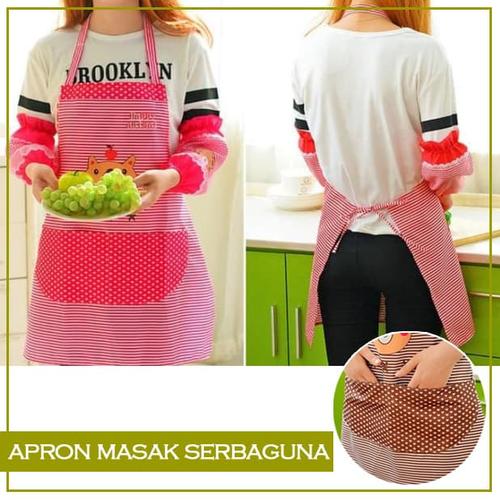 Jual Apron Celemek Masak Dapur Rumah Tangga Lengan Panjang BERUANG ...