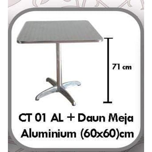 Jual Meja Almini Kotak / Bulat / Meja Cafe / Meja Aluminium / Meja ...