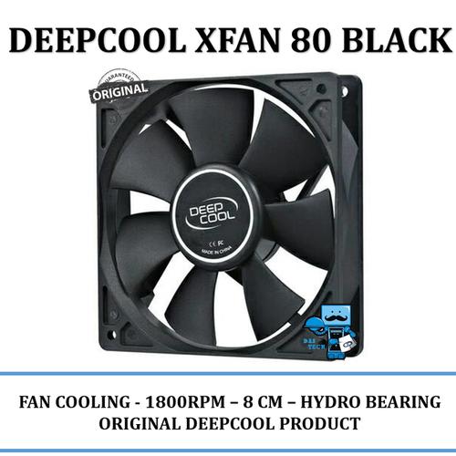 Jual Fan Cooling DeepCool XFan 80 Black with Hydro Bearing - Fan Casing ...