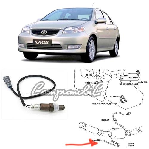 Jual O2 Sensor Oxygen Toyota Vios 2003-2006 (Depan) - Kota Padang ...
