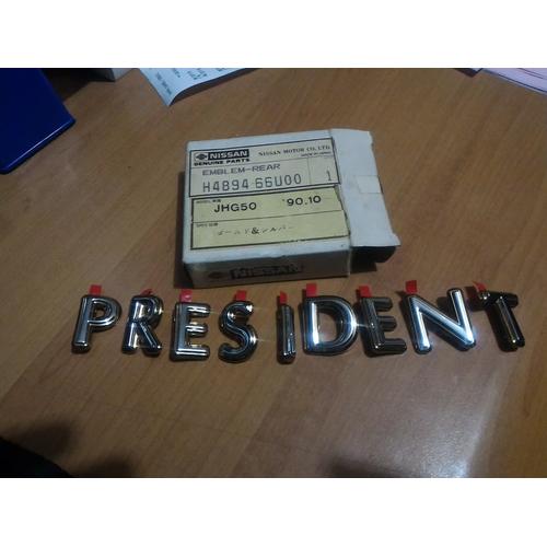 Jual Nissan President G50 Emblem Rear Bagasi 100% GENUINE NISSAN JAPAN ...