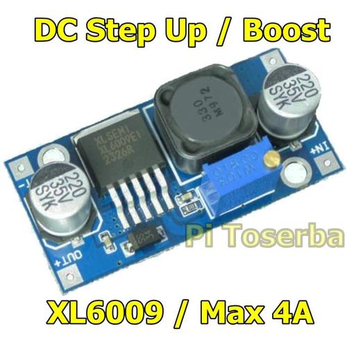 Jual XL6009 adjustable DC DC step up module ultra compact input 3.5 sd ...
