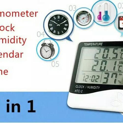 Jual Thermometer suhu ruangan..3 baris,HTC 2..termometer ruangan ...