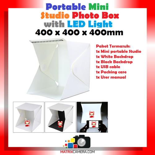 Jual Jumbo Size Portable Mini Studio Photo Box with LED Light ...