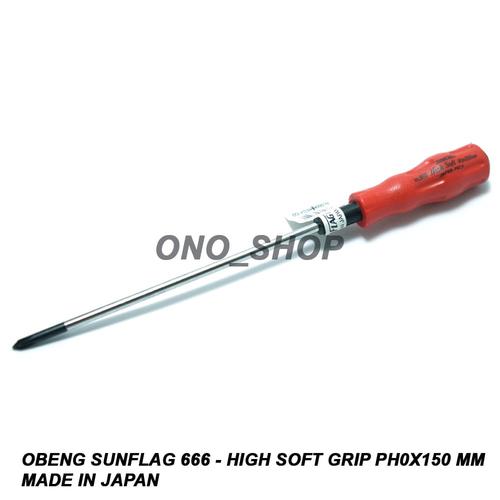 Jual Obeng Sunflag 666 - High Soft Grip PH0x150 mm - Made in Japan - Jakarta Barat - ONO SHOP ...