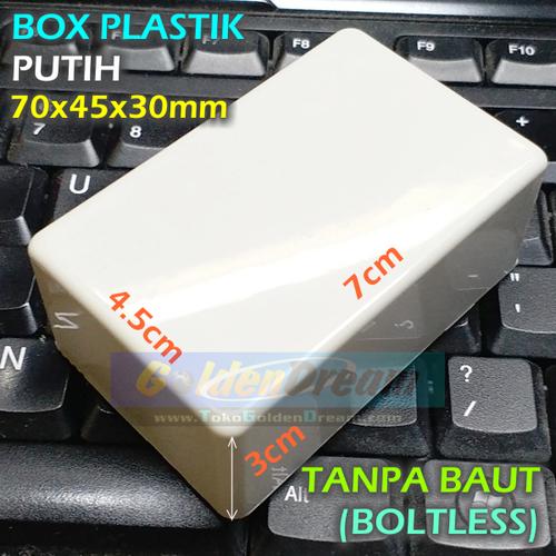 Jual Box Plastik Putih 70x45x30mm Kotak Elektronik Storage Housing 7x4 ...