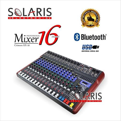 Jual MIXER 16 Channel BLUETOOTH USB Equalizer CRIMSON KX-16 - Jakarta Barat - Solaris Electronic ...