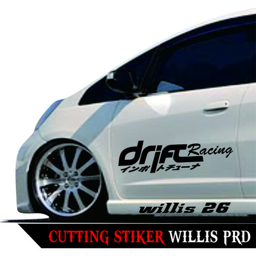 Jual stiker drift Racing pintu mobil stiker cutting drift mobil ...