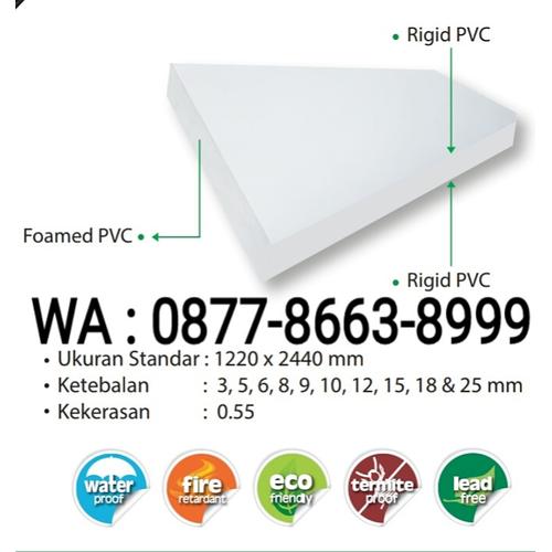 Jual Papan PVC Board Premium Import 18 Mm X 2440 Mm X 1220 Mm PVC Sheet ...