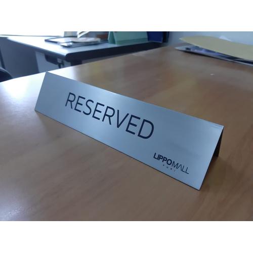 Jual Signage Table Sign Stainless Hairline 1mm - Jakarta Barat - Gosign ...