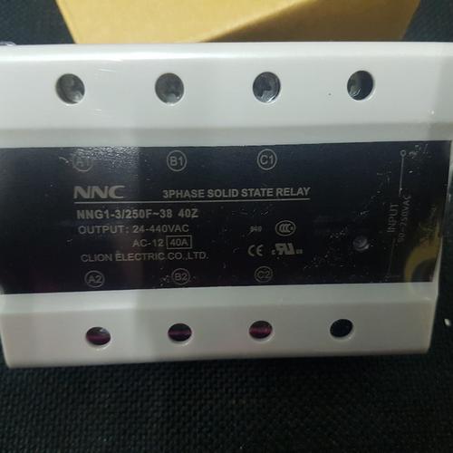 Jual NNC 3 PHASE SSR Solid State Relay AC to AC , ( 90-250VAC ) 40A ...