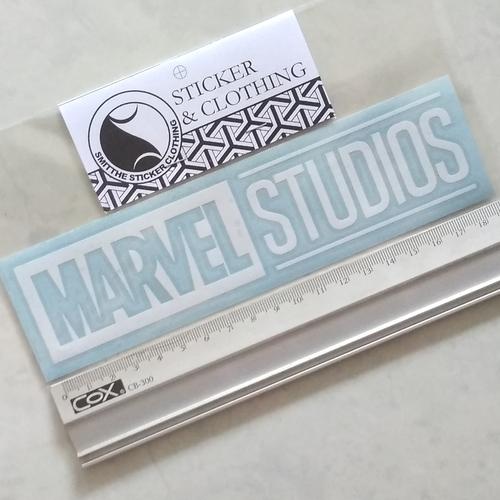 Jual Stiker Marvel Studios Logo Sticker Motor Mobil Putih 18 cm - Kab ...