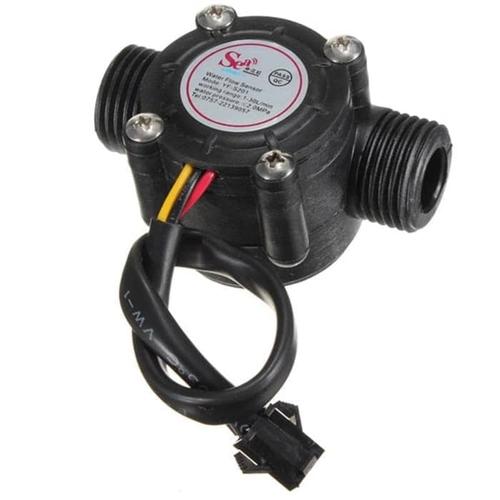 Jual Water Flow Sensor Meter 1/2" Flowmeter DC 5-18V 30L/min 1.75Mpa ...