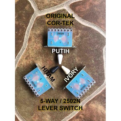 Jual Cortek 2502N 5 Way Lever Switch Gitar Selector Guitar Pickup ...