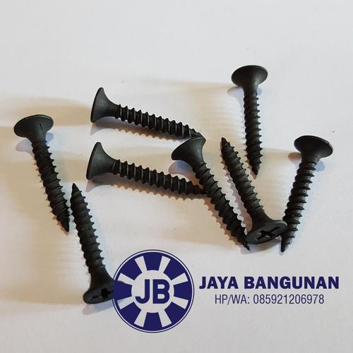 Jual Paku Skrup Sekrup Gypsum Hitam 6 x 1 1/4 inch - Kota Depok - TB ...