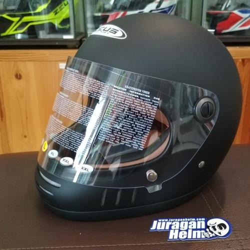 Jual Zeus ZS816E Matt Black Retro Classic Cakil Z816E - L - Jakarta ...