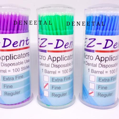 Jual TM DENTAL MICROBRUSH ISI 100/ MICRO APPLICATOR / BONDING ...