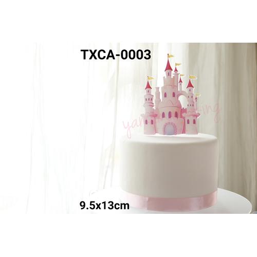Jual TXCA-0003 Cake topper acrylic akrilik istana castle princess ...