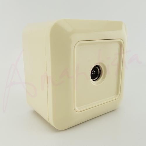 Jual Stop Kontak Antenna TV Socket Outlet Broco Gracio Cream Outbow ...