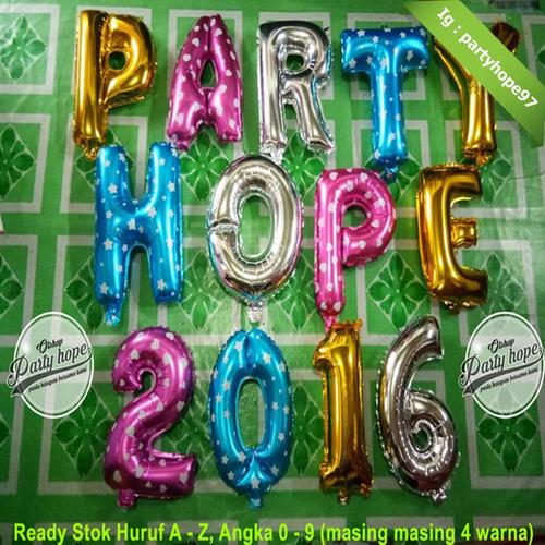 Jual Balon Foil Huruf Angka - pink - Jakarta Utara - PARTY HOPE 2 ...