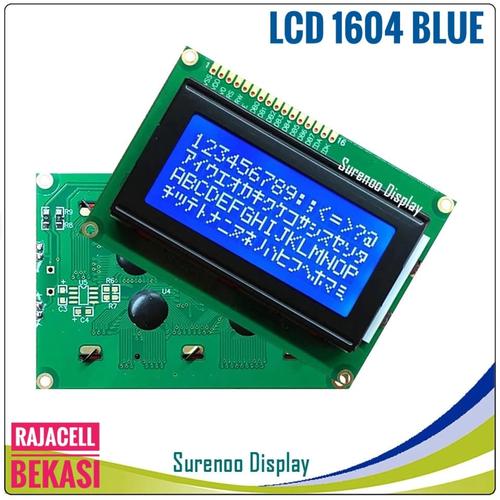 Jual LCD 1604 Display 16x4 Blue Green Backlight for Arduino - Biru ...