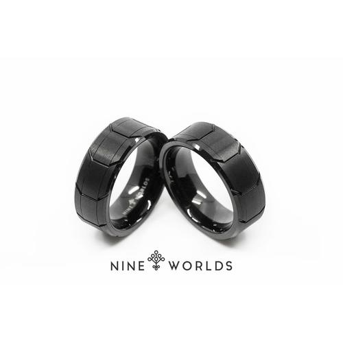 Promo Nine Worlds Ring All Black TUNGSTEN Pria Wanita Cicil 0% 3x ...