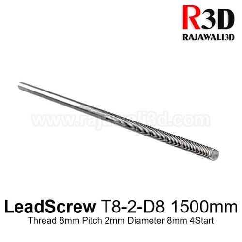 Jual 3D Printer Lead Screw LeadScrew T8-2-D8 1500mm - Kab. Temanggung ...